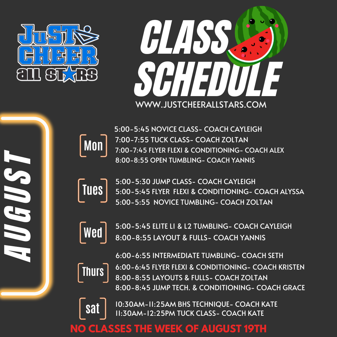 Just Cheer All Stars - Class Descriptions