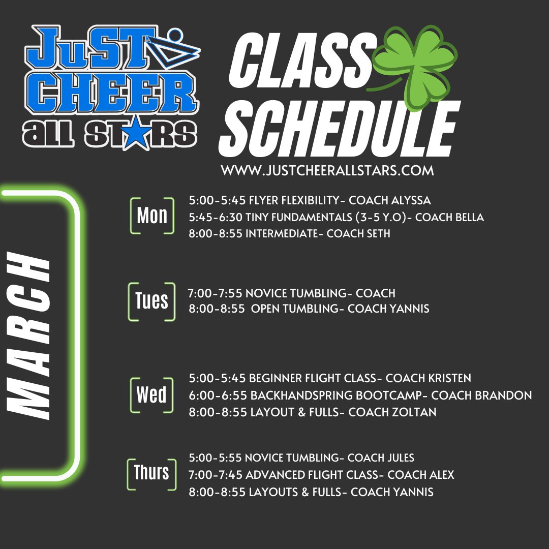 Just Cheer All Stars - Class Descriptions